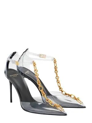 Balmain Chain-link Transparent Pumps
