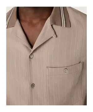 GOLDEN GOOSE Short Sleeved Striped Shirt