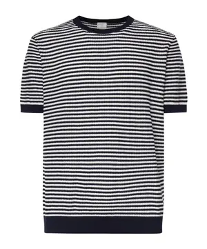 Eleventy Striped Crew-neck T-shirt - No