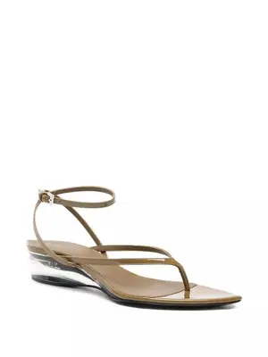 Alaïa V-strap Flat Sandals
