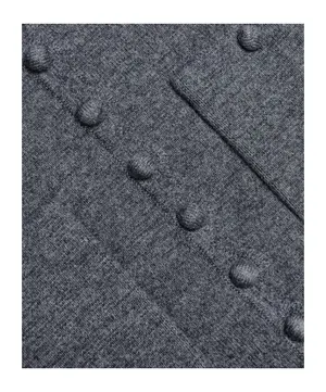 SELF-PORTRAIT Grey Knit Mini Dress