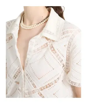 Ermanno Scervino Short-sleeve Lace Shirt