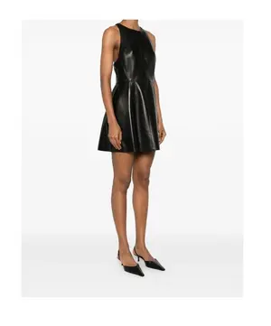 Givenchy Sleeveless Leather Mini Dress - No