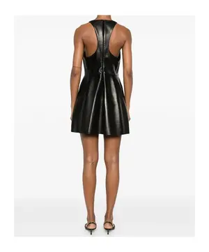 Givenchy Sleeveless Leather Mini Dress - No