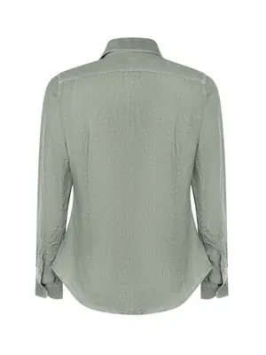 Eleventy Textured Long-sleeve Shirt - Gray