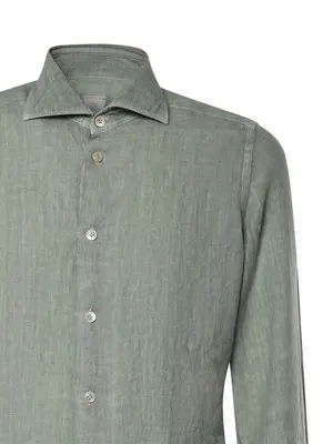 Eleventy Textured Long-sleeve Shirt - Gray