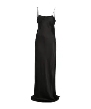 Saint Laurent Spaghetti Strap Maxi Dress - Black