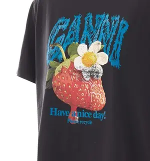 GANNI Strawberry Graphic T-shirt