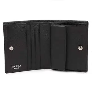 Prada Triangle Logo Bi-fold Wallet