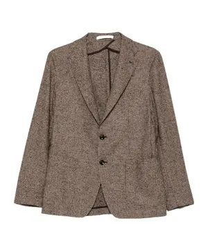 Tagliatore Long-sleeved Blazer - Brown