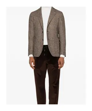 Tagliatore Long-sleeved Blazer - Brown