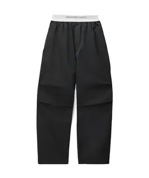 Alexander Wang Logo Waistband Mid-waisted Pants
