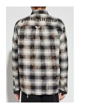Palm Angels Checked Frayed Edge Shirt