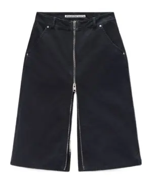 Alexander Wang Zip-front Cargo Midi Shorts - Black