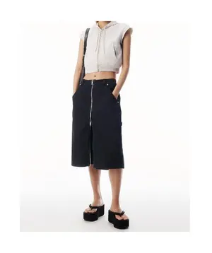 Alexander Wang Zip-front Cargo Midi Shorts - Black