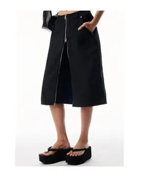 Alexander Wang Zip-front Cargo Midi Shorts - Black