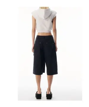 Alexander Wang Zip-front Cargo Midi Shorts - Black