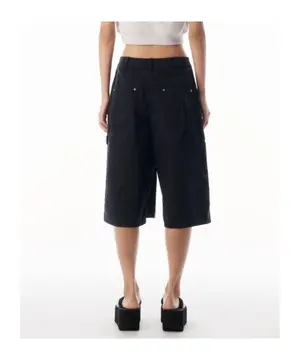 Alexander Wang Zip-front Cargo Midi Shorts - Black
