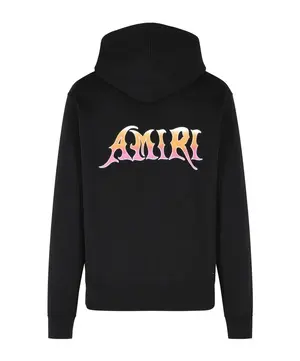Amiri Long Sleeve Hoodie With Logo Print