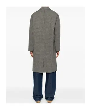 Tagliatore Houndstooth Pattern Long-sleeved Coat
