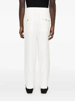 Brunello Cucinelli Pleated Trousers - White