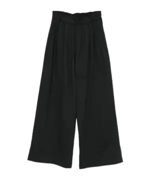 Dries Van Noten Elastic Waist Wide-leg Pants - Black