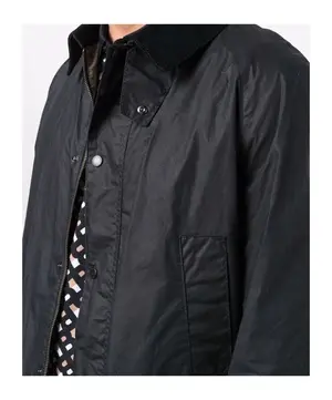 Barbour Ashby Buttoned Long Sleeved Coat - Black