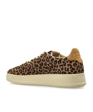 AUTRY Leopard Print Lace-up Low-top Sneakers