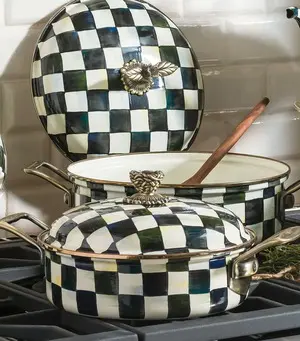 MACKENZIE-CHILDS Courtly Check Casserole Dish