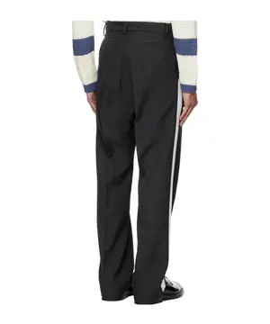 STEFAN COOKE Tuxedo Wool Blend Belt Loop Casual Pants