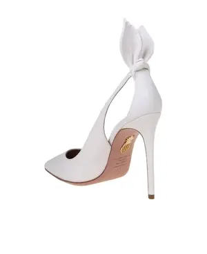AQUAZZURA Bow Tie Pointed Toe Pumps