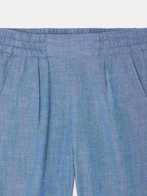 Bonpoint Elasticated-waist Trousers With Embroidered Trim