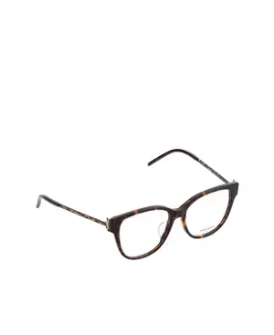 Saint Laurent Tortoiseshell Pattern Eyeglasses
