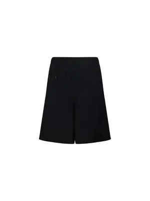 Comme Des Garçons Pleated Wide Leg Shorts