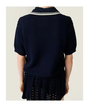 Miu Miu Cotton Knit Polo Shirt