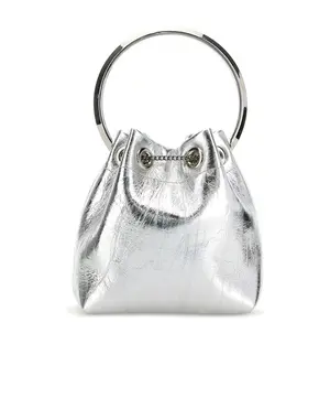JIMMY CHOO Bon Bon Clutch Bag - Silver