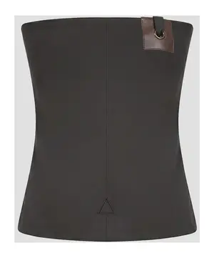 Paloma Wool Sleeveless Strapless Top With Adjustable Buckles - No