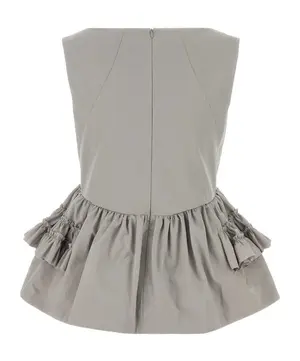 Dries Van Noten Casey Ruffled Peplum Top