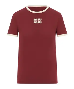 Miu Miu Cotton Jersey T-shirt