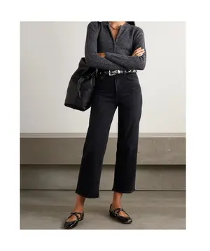 AGOLDE High-waist Wide-leg Denim Trousers