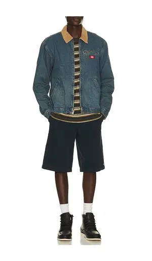 Dickies Denim Painter Jacket With Corduroy Collar