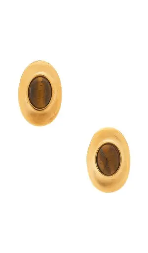 CASA CLARA Caper Earrings - Brown