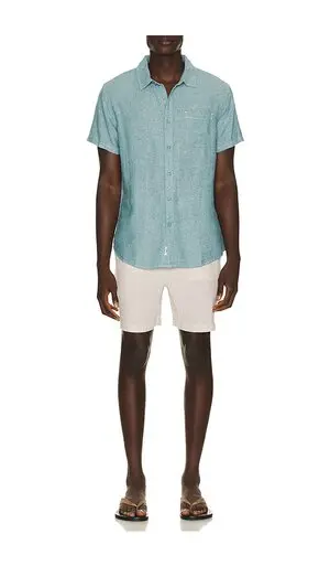 VINTAGE SUMMER Linen Button Down Shirt In . Also