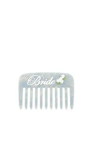SOLAR ECLIPSE Hand-painted Bride Pocket Comb - Blue