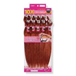 JANET COLLECTION 10x Ez Split Pre-stretched Braiding Hair 52 Inch - 33