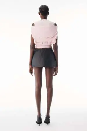 Alexander Wang Layered V-neck Vest With Tie-front Cardigan Detail