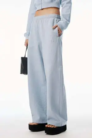 Alexander Wang Crystal Embellished Relaxed Fit Sweatpants