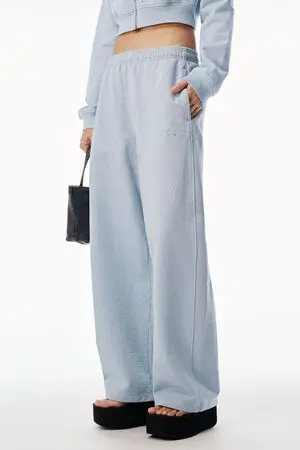 Alexander Wang Crystal Sweatpant - Washed Sky