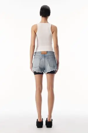 Alexander Wang Jacquard Logo Racer Tank
