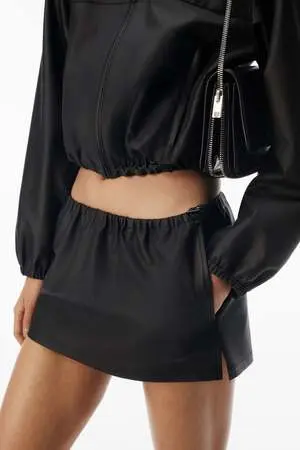 Alexander Wang Mini Skirt With Bungee Drawcord